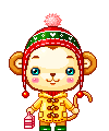 cute kawaii sayclub monkey (in Animated GIFs)