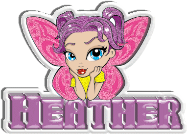 Heather (in Glitter Text)