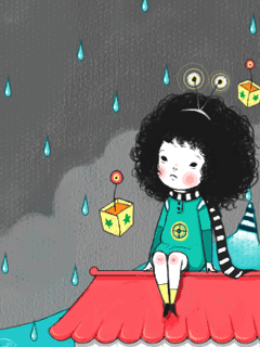 GIRL ON ROOF (in Animated GIFs)